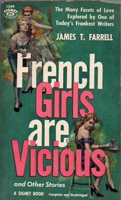 French Girls are Vicious by James T. Farrell Vintage Sleaze GGA Pulp ...