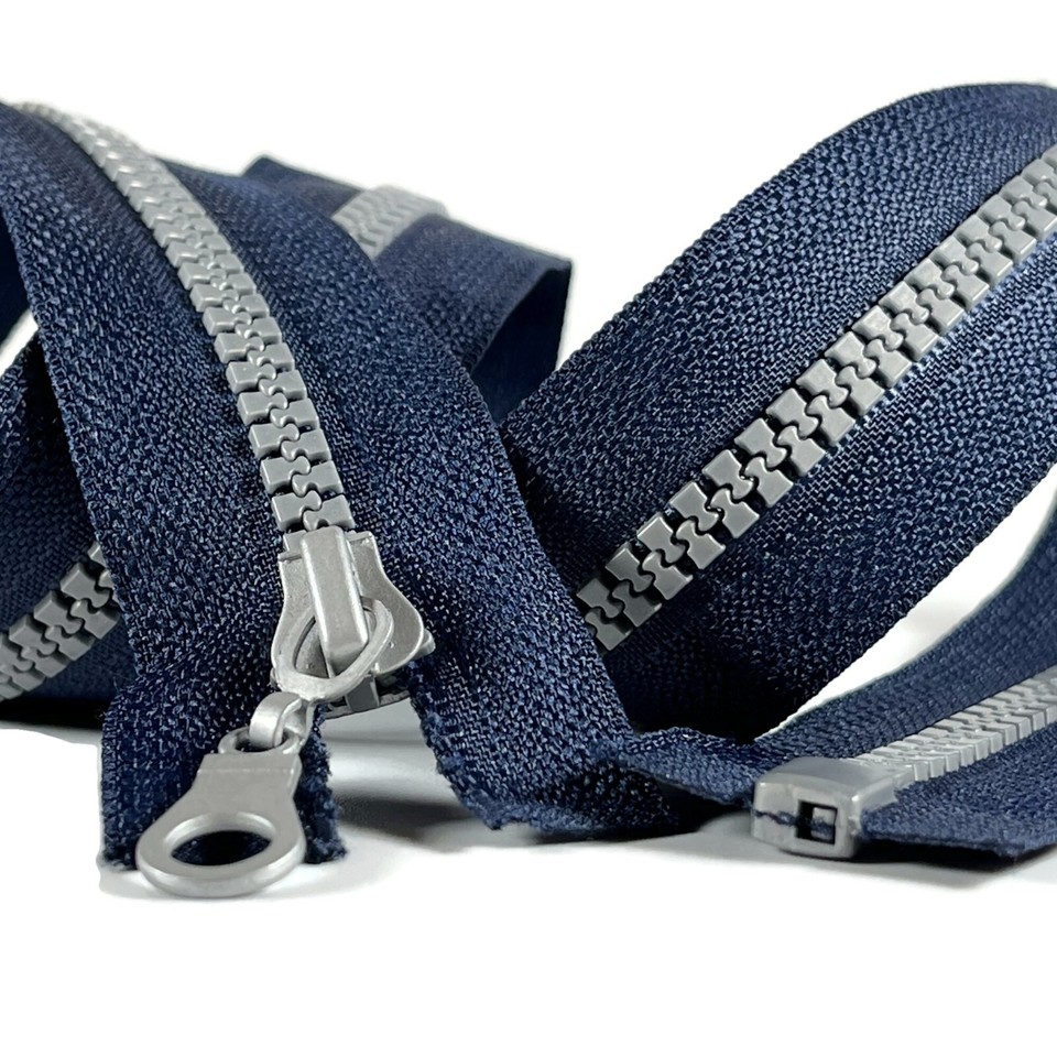 Chunky Open Ended Zip Plastic Teeth - Choice of 25 Colours & 12 Zipper ...