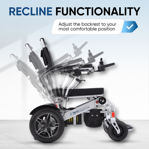 THRIVE Reclining Electric Wheelchair Power Wheel chair with Remote ...