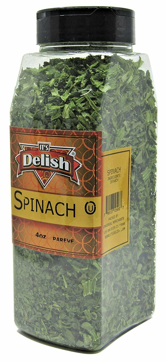 Dried Spinach Flakes by It's Delish, Large Jar | eBay