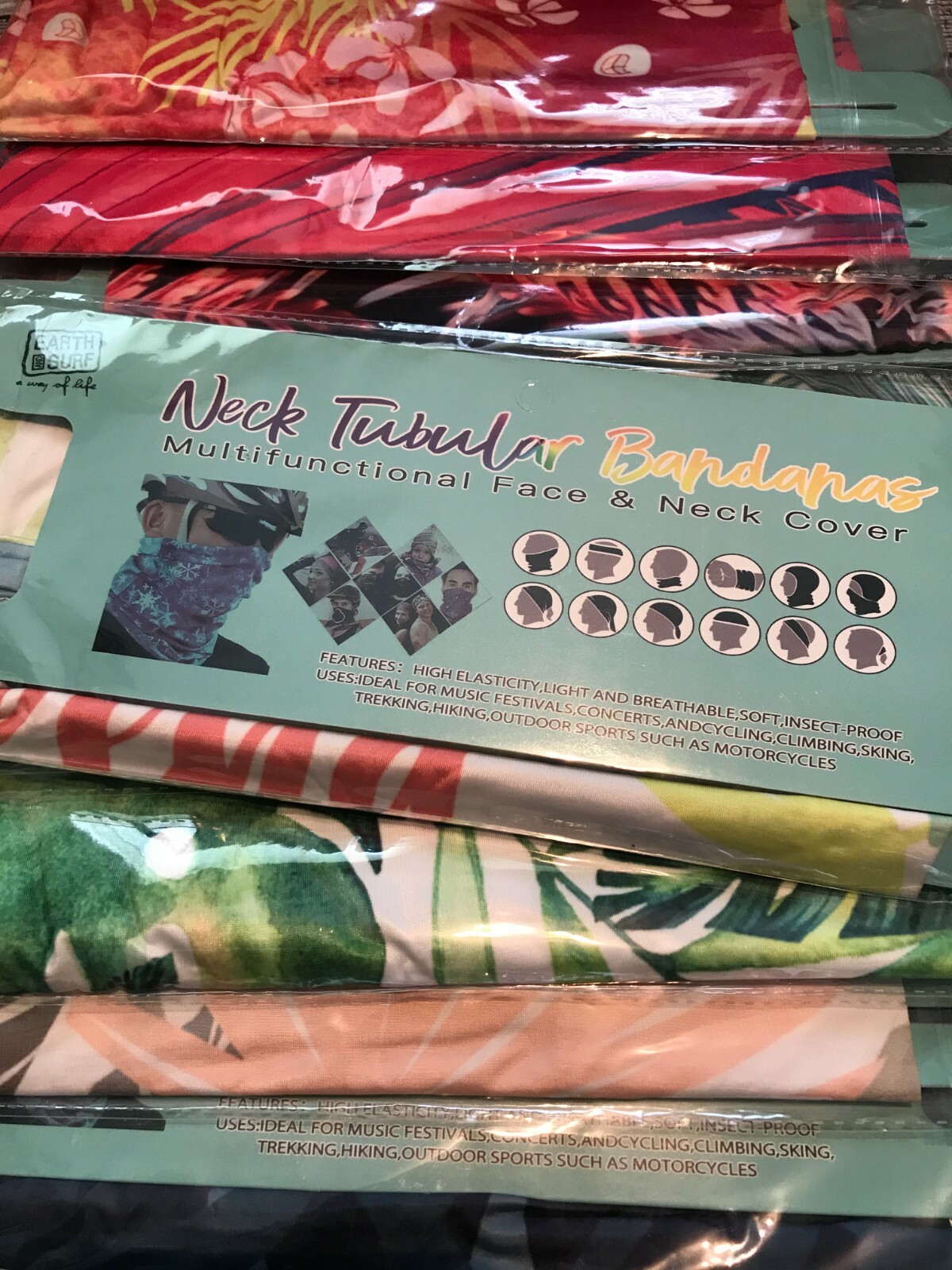 Lot Of 10 Neck Buff Wholesale Face Covering Neck Gaiter Face Mask UV ...