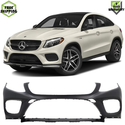 Front Bumper Cover Primed Plastic For 2017-2019 Mercedes Benz GLE43 AMG ...