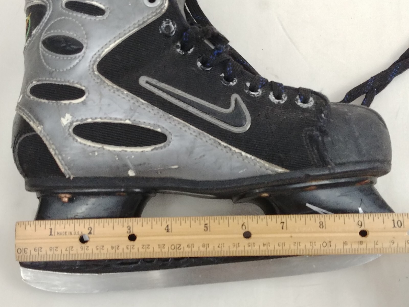 Nike Zoom Air Ice Skates Youth/Men's 6-Y 6Y TUUK Vintage Black Hockey ...