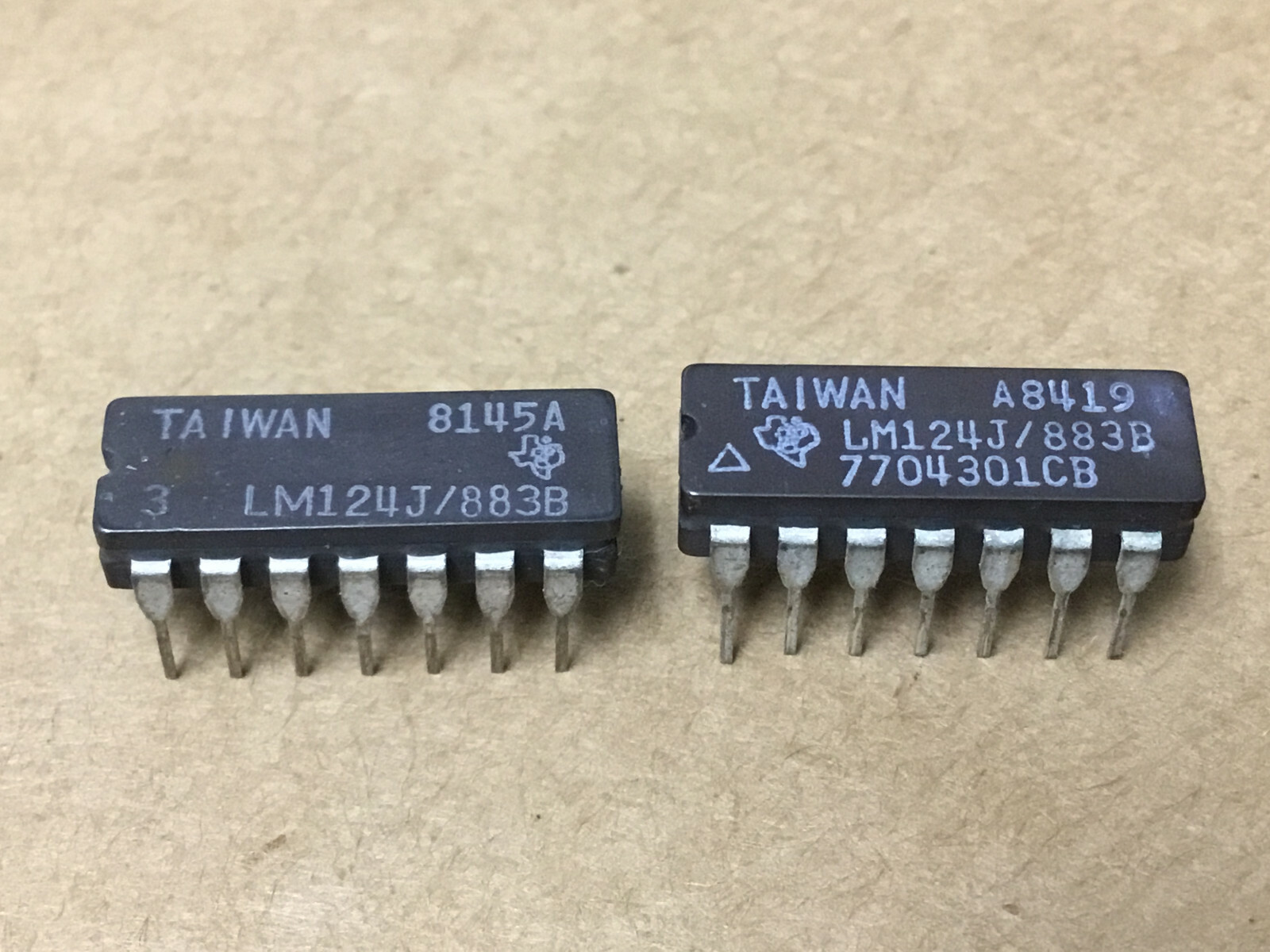 1 PC TI LM124J/883B Op Amp Quad AMP, Bipolar, 14 Pin, Ceramic, DIP | eBay