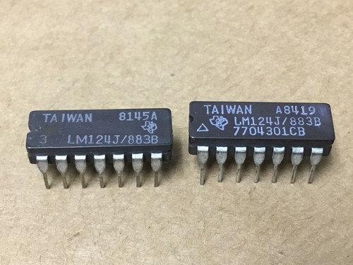 1 PC TI LM124J/883B Op Amp Quad AMP, Bipolar, 14 Pin, Ceramic, DIP | eBay