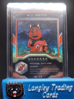 2021-22 Upper Deck MVP Hockey NJ Devil Mascot Card Insert | eBay