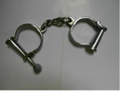 Iron Style police Shackles-Props Iron New Handcuff police | eBay