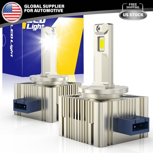 AUXITO D3S/D3R LED Headlight Bulbs High/Low Beam 34000LM 6000K White ...