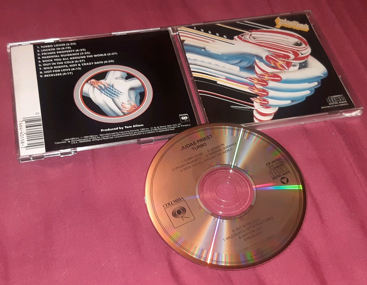 Judas Priest Turbo CD 1986 Original DADC Press Columbia CK 40158 Rob ...