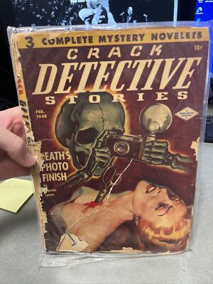 Crack Detective May 1948 Deaths Photo Finish In Sleeve | eBay