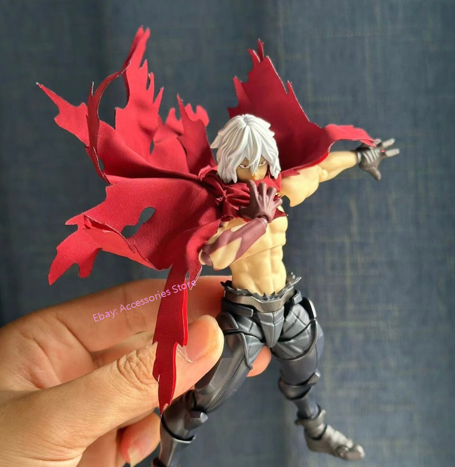 1/12 Custom Wired Red Cloak Cape for 6" Shigaraki Tomura Action Figure ...