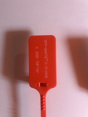 FAST SHIPPING "The Ten" ZIP TIE TAG Red Replacement Nike x Off-White ...