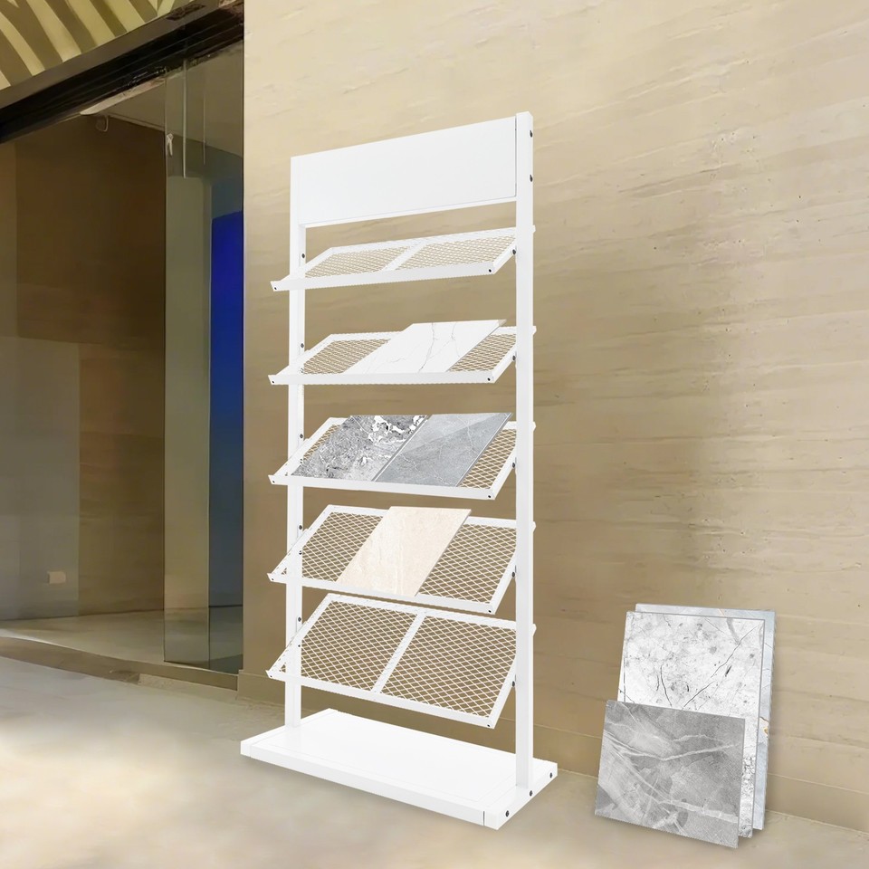 5-tier Iron Display Rack Floor Display Stand Rack Ceramic Sample ...