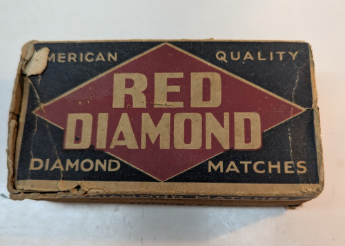 Vintage Red Diamond Matches Box ONLY Made In USA Diamond Match Co. | eBay
