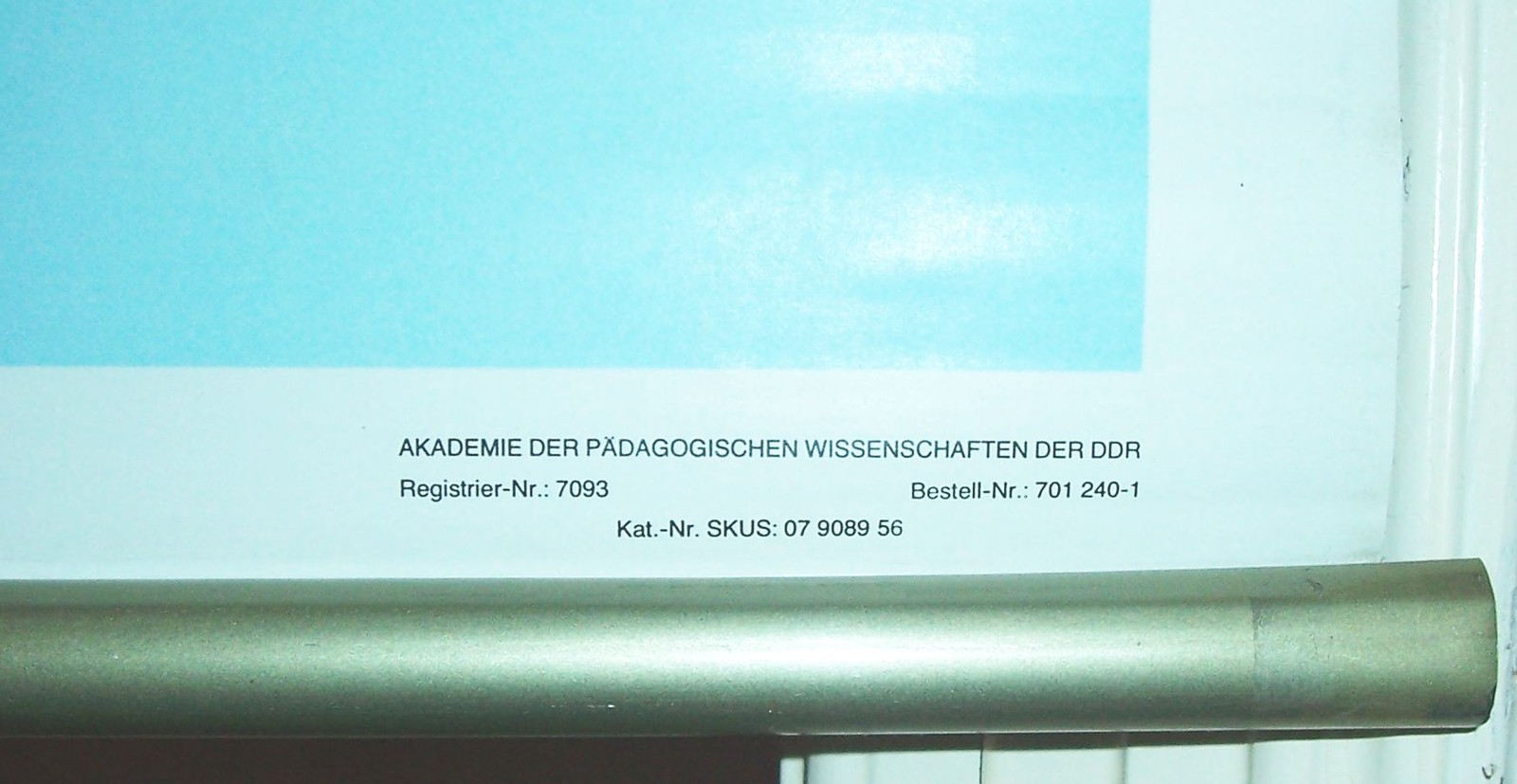 GDR School Map Wall Chart Roll Chart Organs | Grelly UK