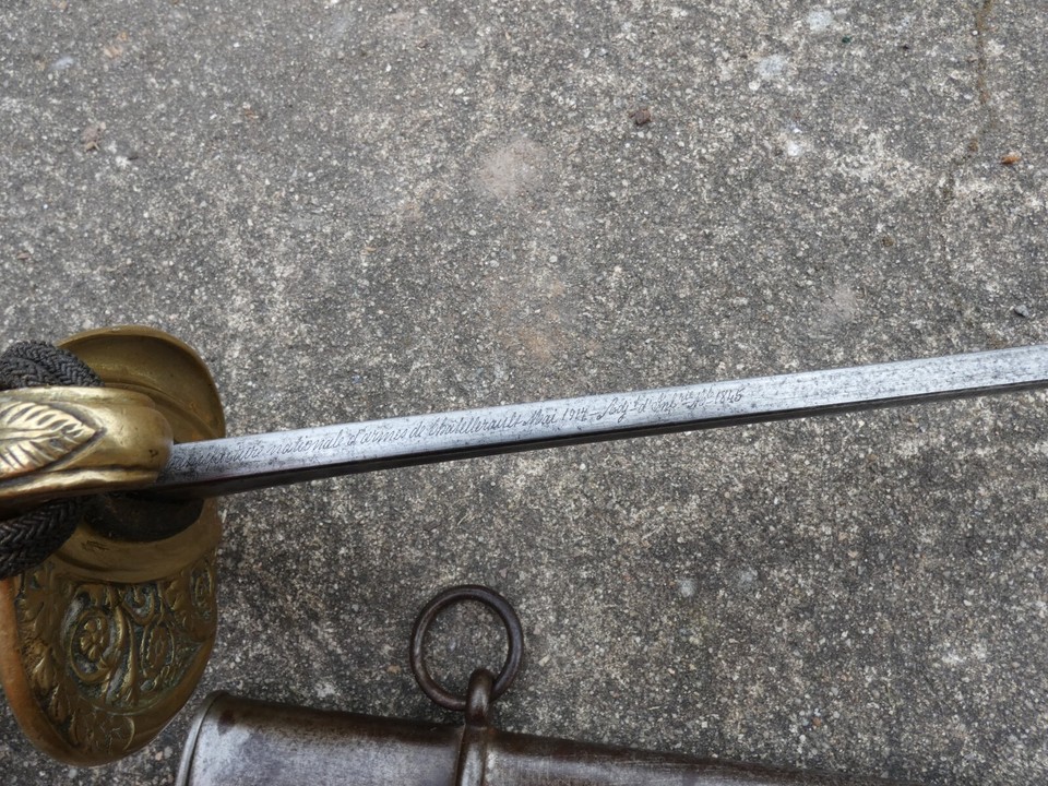 French Antique 1845 Sword M1845/55 INFANTRY OFFICERS dated 1917 | eBay