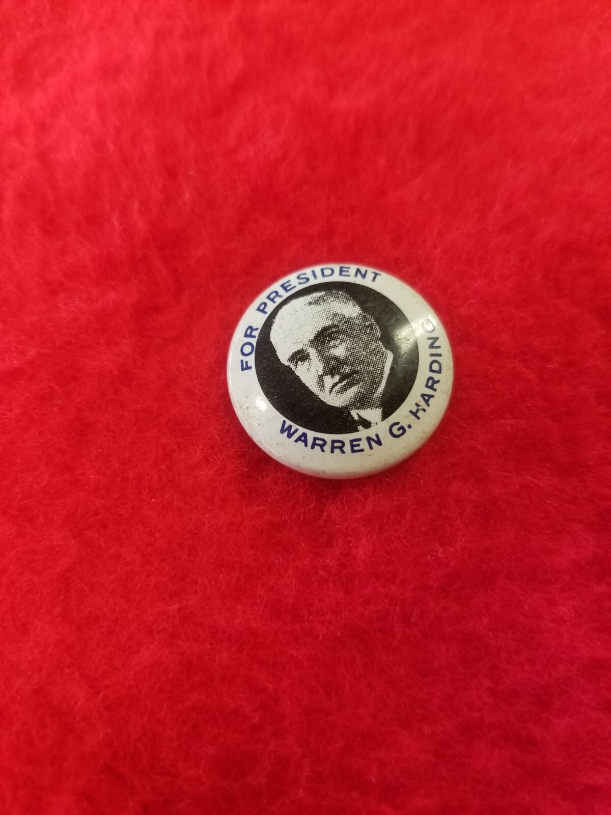 Warren G. Harding For President Campaign Button Made By Kleenex Tissues ...