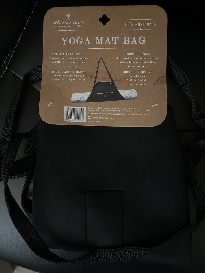 Oak And Reed Neoprene YOGA MAT BAG Fits Most Mats - Double Snap Closure ...