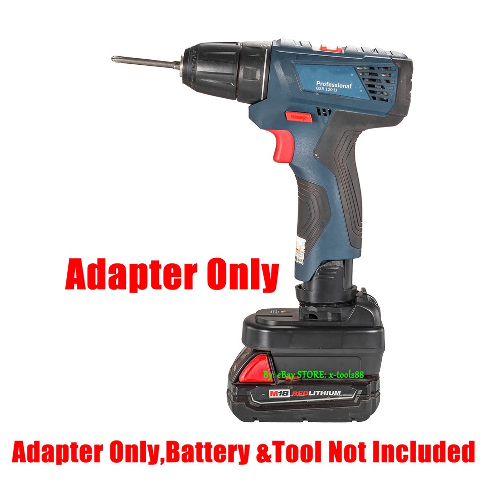 Adapter for DeWalt 20v/Milwaukee M18 Battery To Dremel 12v 8220, Bosch ...