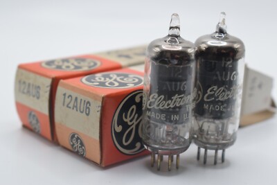 NOS MATCHED PAIR GE 12AU6 VINTAGE TUBE - NEW IN BOX NEVER IN SERVICE | eBay