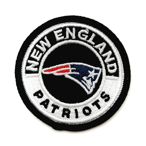 NFL New England Patriots Round Embroidered Sew or Iron-On Patch 2 1/4 ...