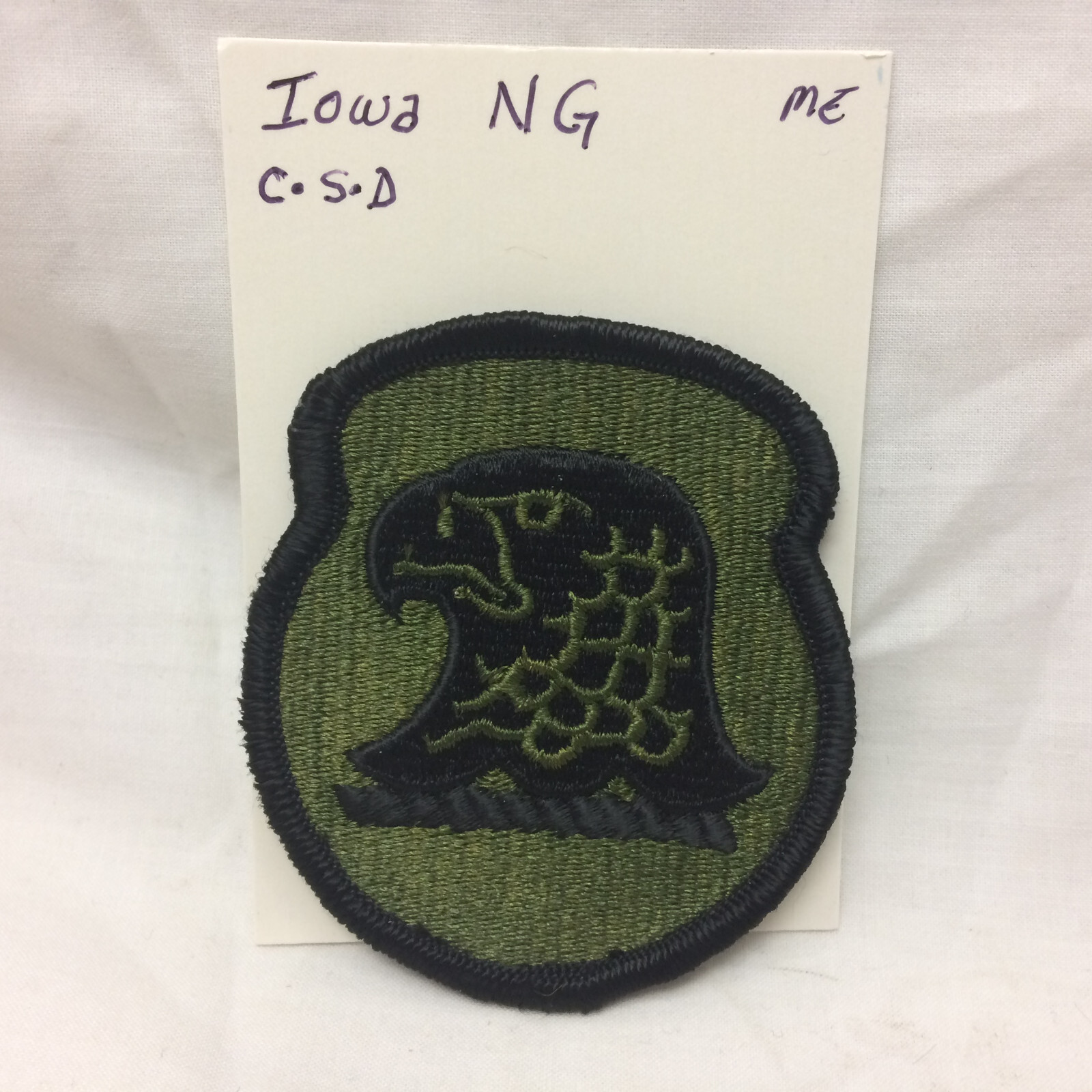 Vintage Military Patch Iowa Army National Constabulary Force Black ...