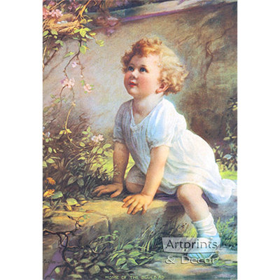 Home of the Bluebird by Zula Kenyon (Art Print of Vintage Art) | eBay