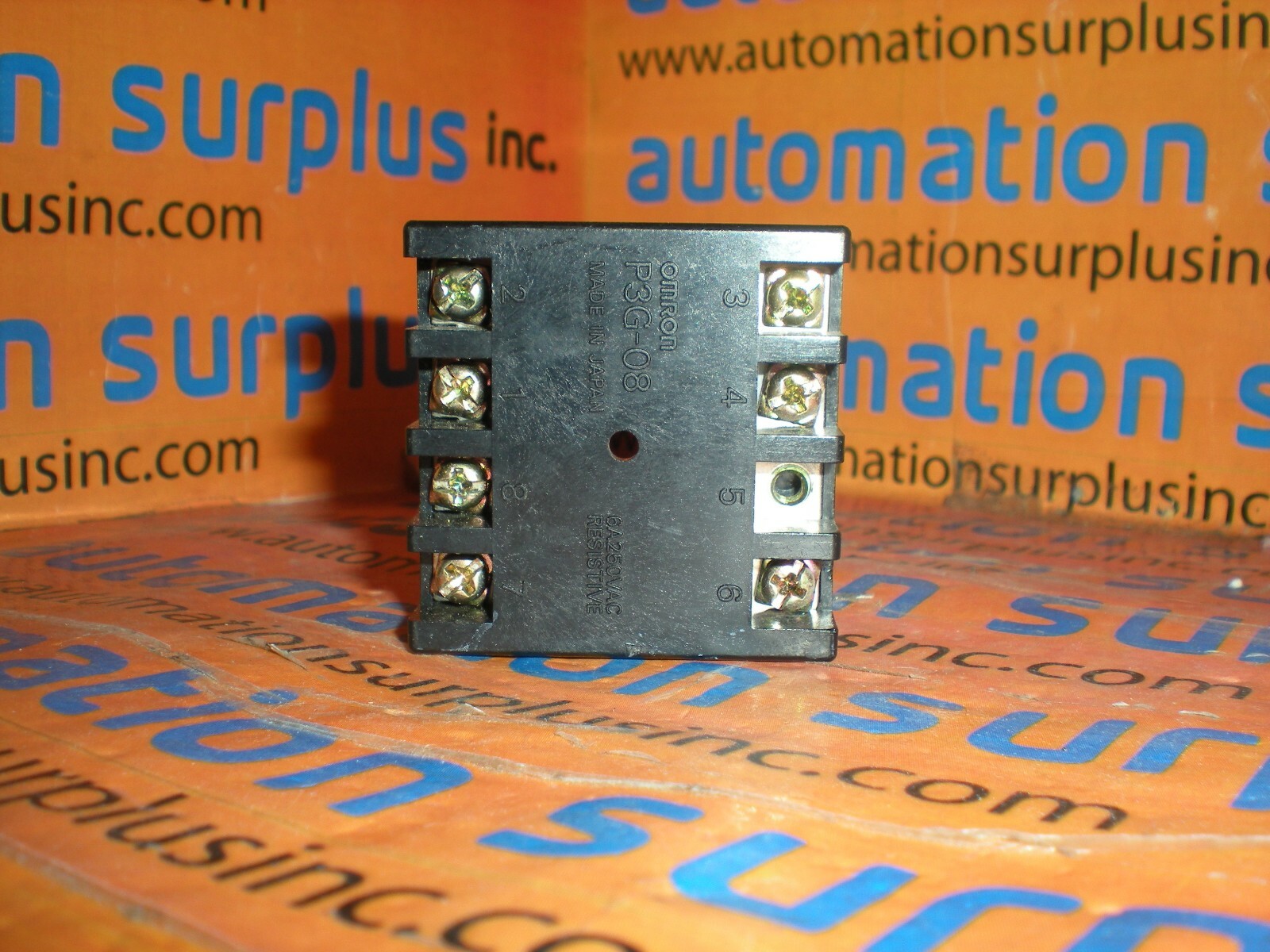 OMRON P3G-08 RELAY SOCKET 6A 250VAC 8-PIN SCREW TERMINAL *NEW!! | eBay