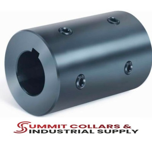 (1-EACH) 5/8" RIGID SHAFT KEYED COUPLING BLACK OXIDE FINISH SCR-62-KW4H ...