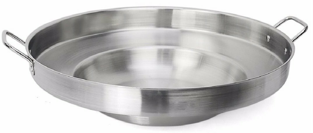 Large 22 Inch Round Stainless Steel Comal Wok Griddle Taco Multi Cooker ...