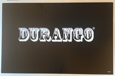 DURANGO 7"x11" Department Store Display Shoe Brand Sign Black/White | eBay