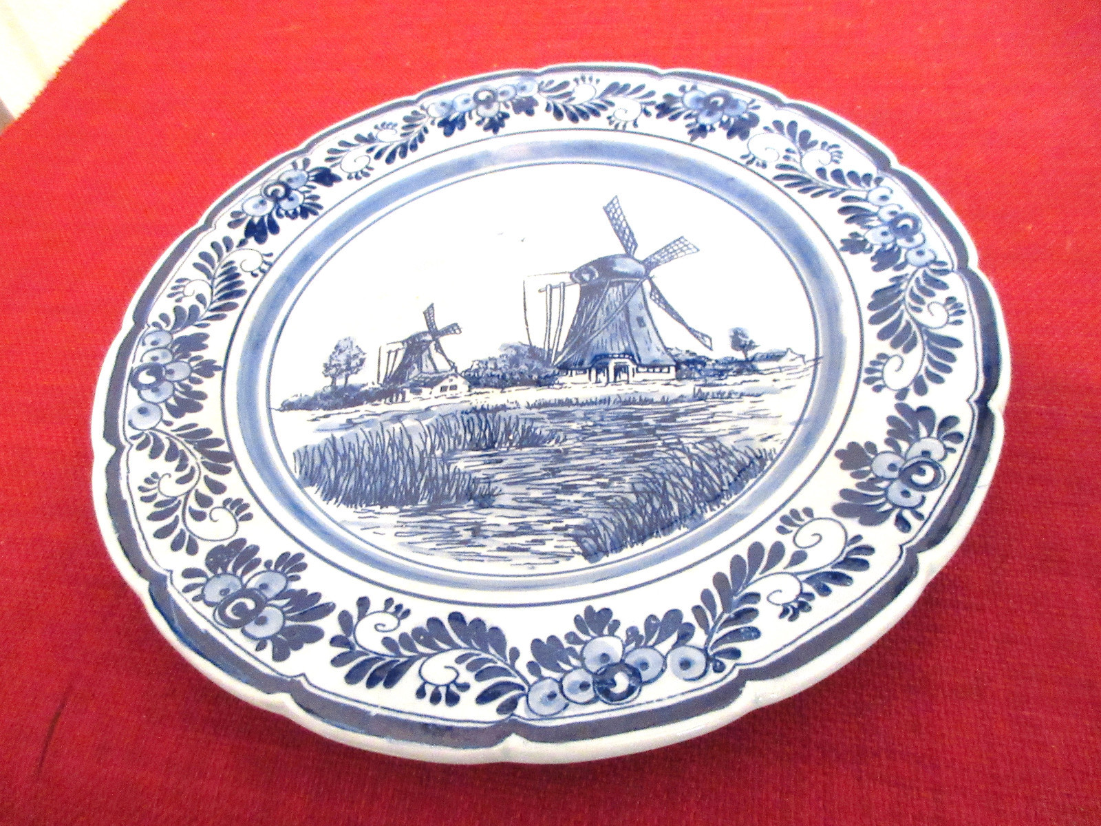 Delft's Blue Hand Painted Porcelain Plate Dinnerware/Display Dutch ...
