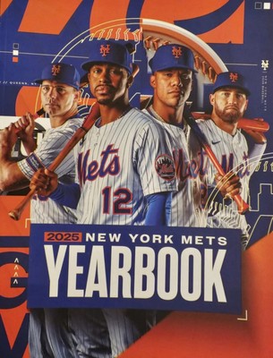New York Mets 2025 Official Collectible Yearbook Book MLB Baseball SGA ...