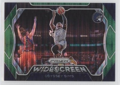 2020 Panini Prizm WNBA Widescreen Green Pulsar Prizm 7/25 Odyssey Sims ...