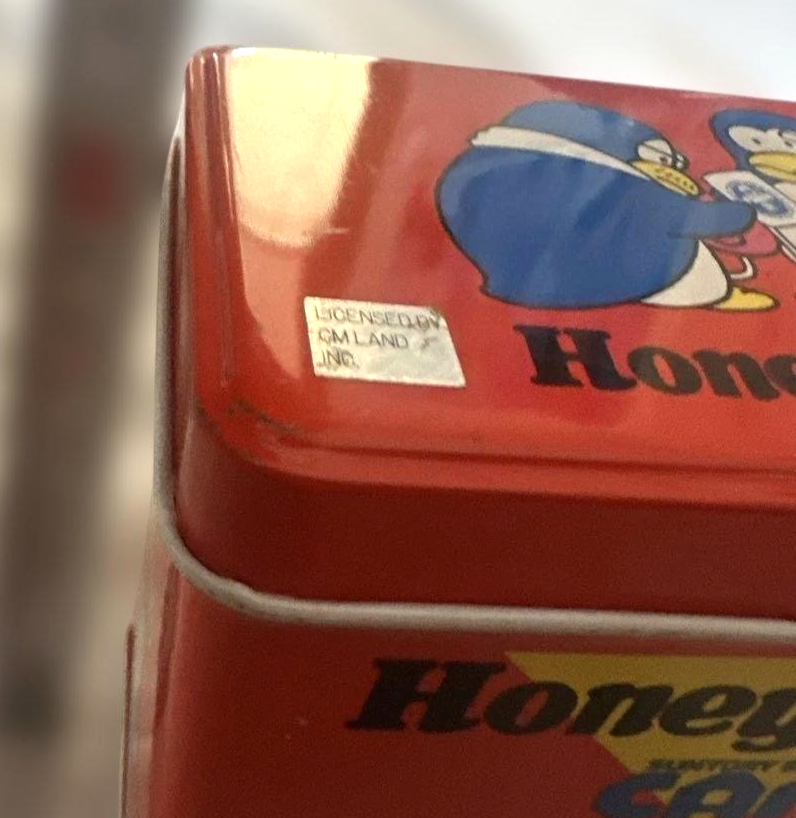 80s Papipu Penguins Red Tin Can Suntory Vintage Retro Kawaii Storage ...