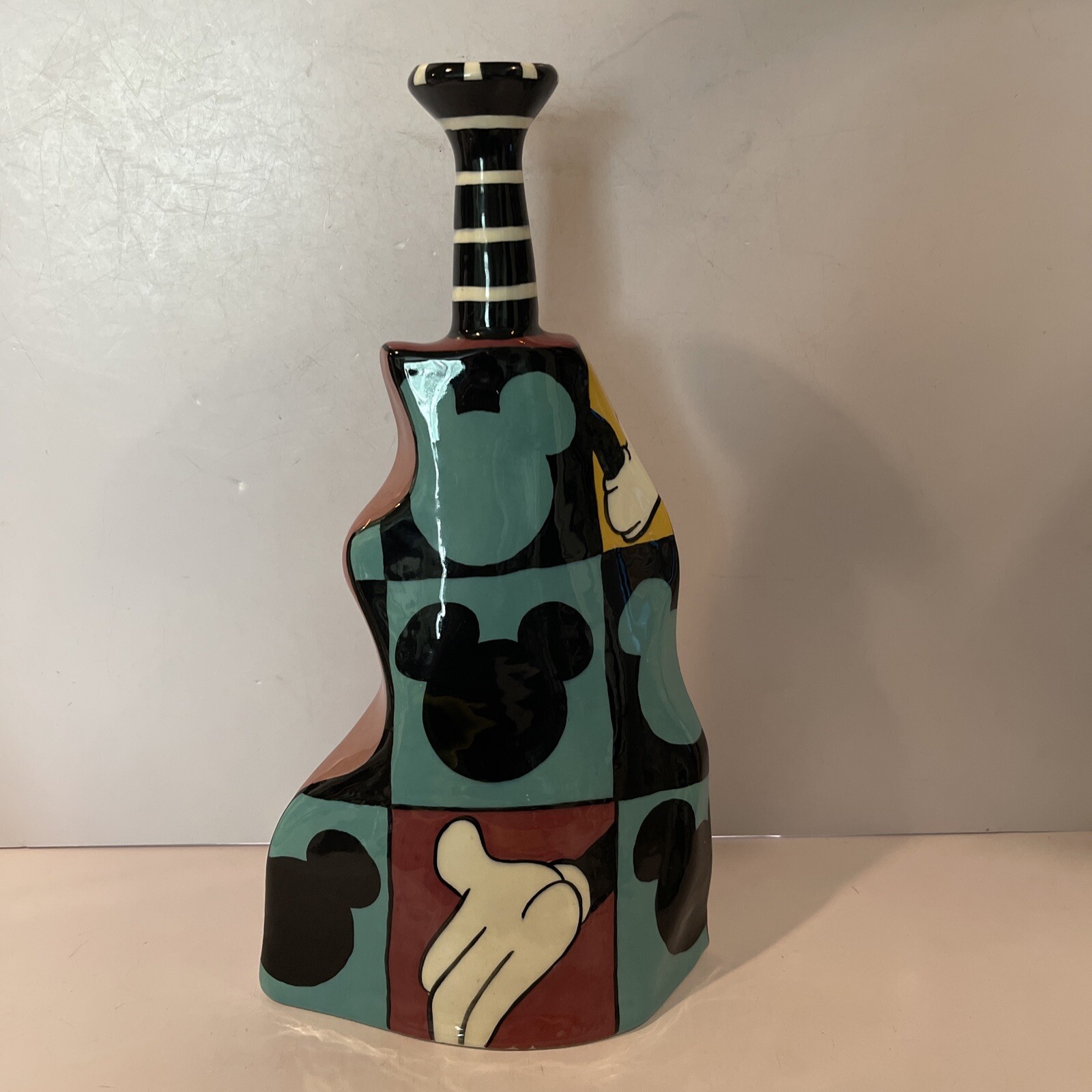 Rare Disney "Positively Mickey" Vase by M Lee 1995 - Limited Edition 27 ...