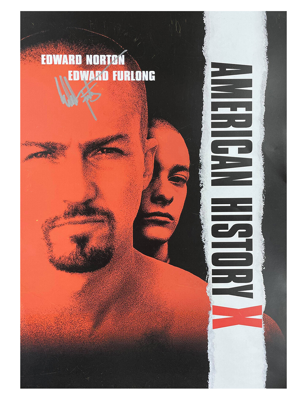 A3 American History X Poster Signed by Edward Furlong 100% Authentic ...