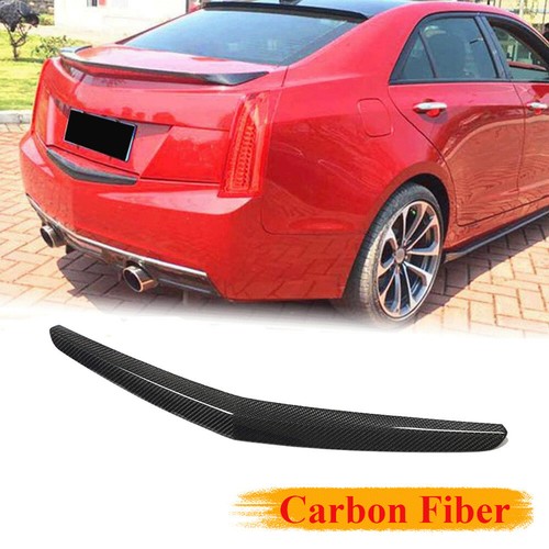 For Cadillac ATS 2014-2019 Carbon Fiber Real Rear Bumper Door Lid Gate ...