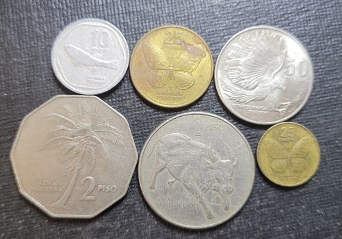 Philippines 10, 25, 50 Sentimos 1, 2 Piso Coin 1983-1994 | eBay Australia