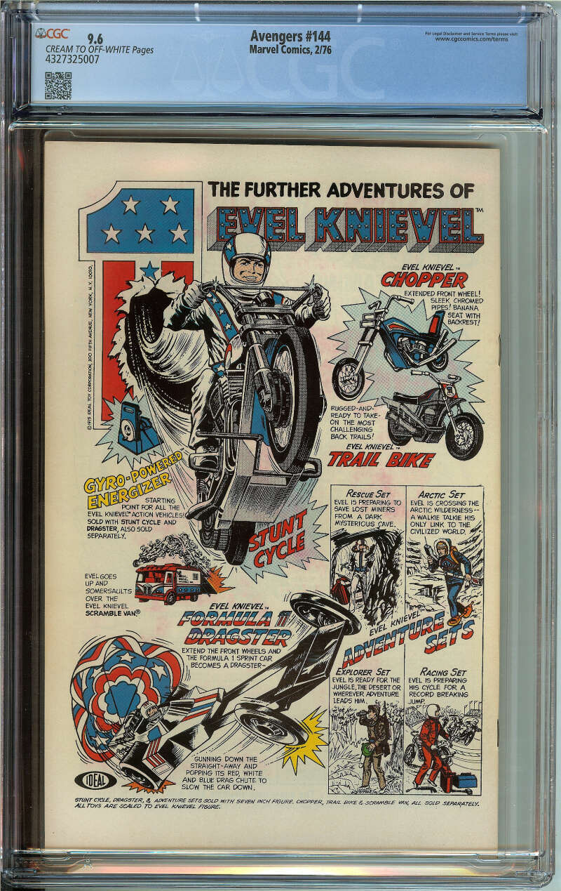 AVENGERS #144 CGC 9.6 CR/OW PAGES // PATSY WALKER BECOMES HELLCAT | eBay