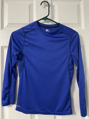 Starter Dri-Star Boys Long Sleeve Blue Athletic Wick Tee Size L/G (10 ...