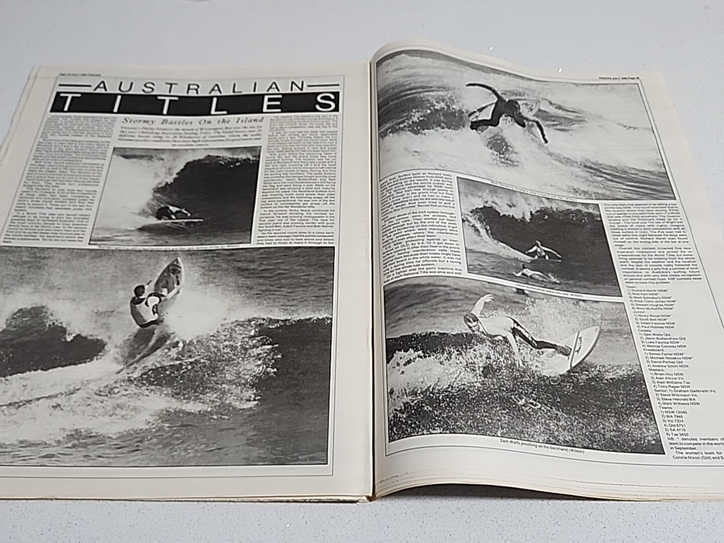 TRACKS - Vintage Australian Surfing Newspaper Magazine July 1986 | eBay