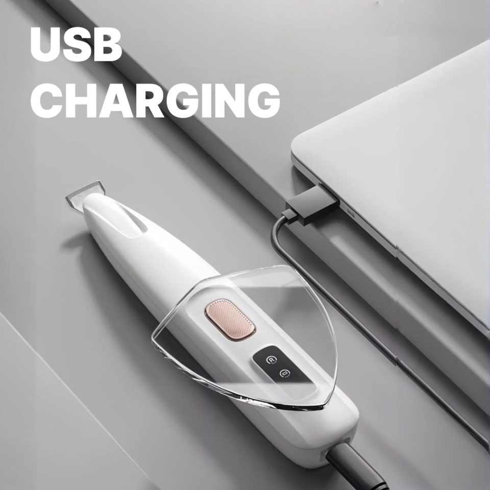 Dogs Cats Paw Hair Trimmer Grooming tool LED Light Spare blade USB ...