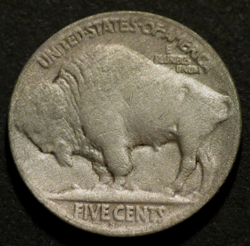 1919 S Buffalo Nickel Semi-Key Date Horn Details Holo-Restored Coin ...