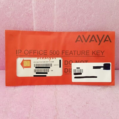 Avaya IP Office 500 Feature Key IPO A-LAW 700417488 46YKY0002UKAA Smart ...