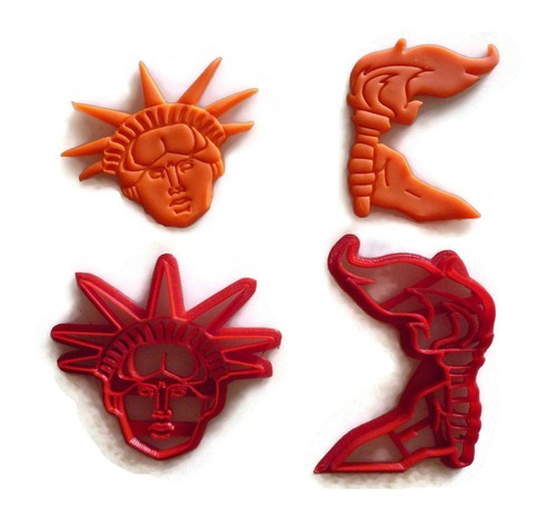 Statue of Liberty Face and Torch cookie cutter set | eBay