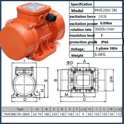 MVE200/3 Vibration Motors Permanent Magnet 200w 220v three phase A# | eBay