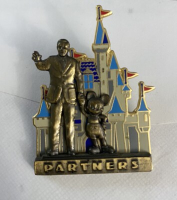 Disney Pin - 3D Mickey & Walt Disney Partners Statue - Cinderella ...