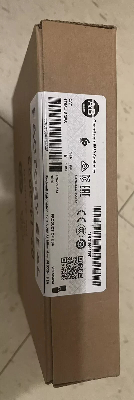 2023 Allen-Bradley 1756-L83ES ControlLogix Process Controller New in ...