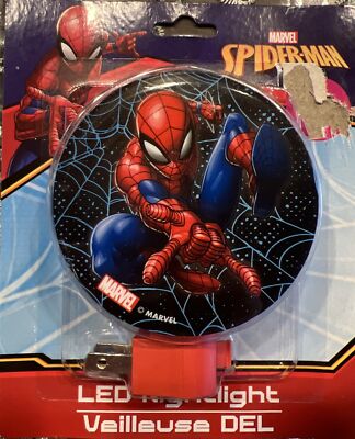 Collectible 2023 Marvel SPIDERMAN LED NIGHT LIGHT Superhero Plug in ...